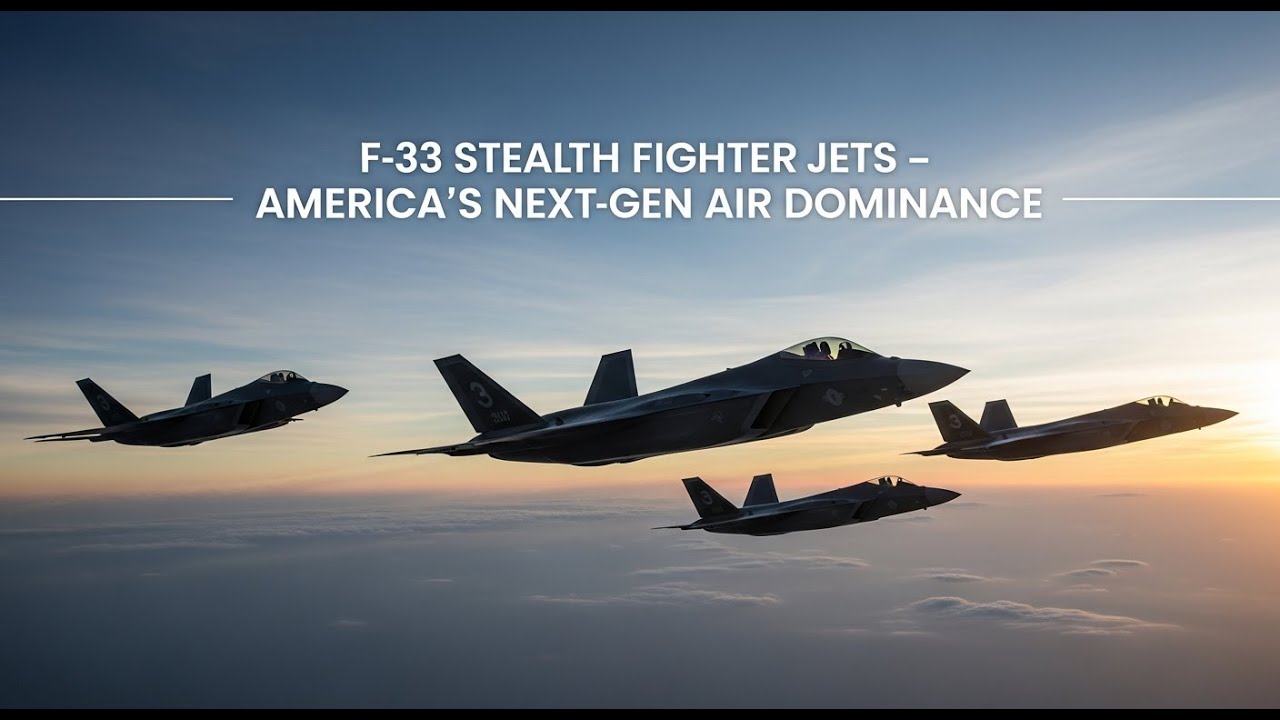 F 33 Stealth Fighter Jets – America’s Next Gen Air - YouTube