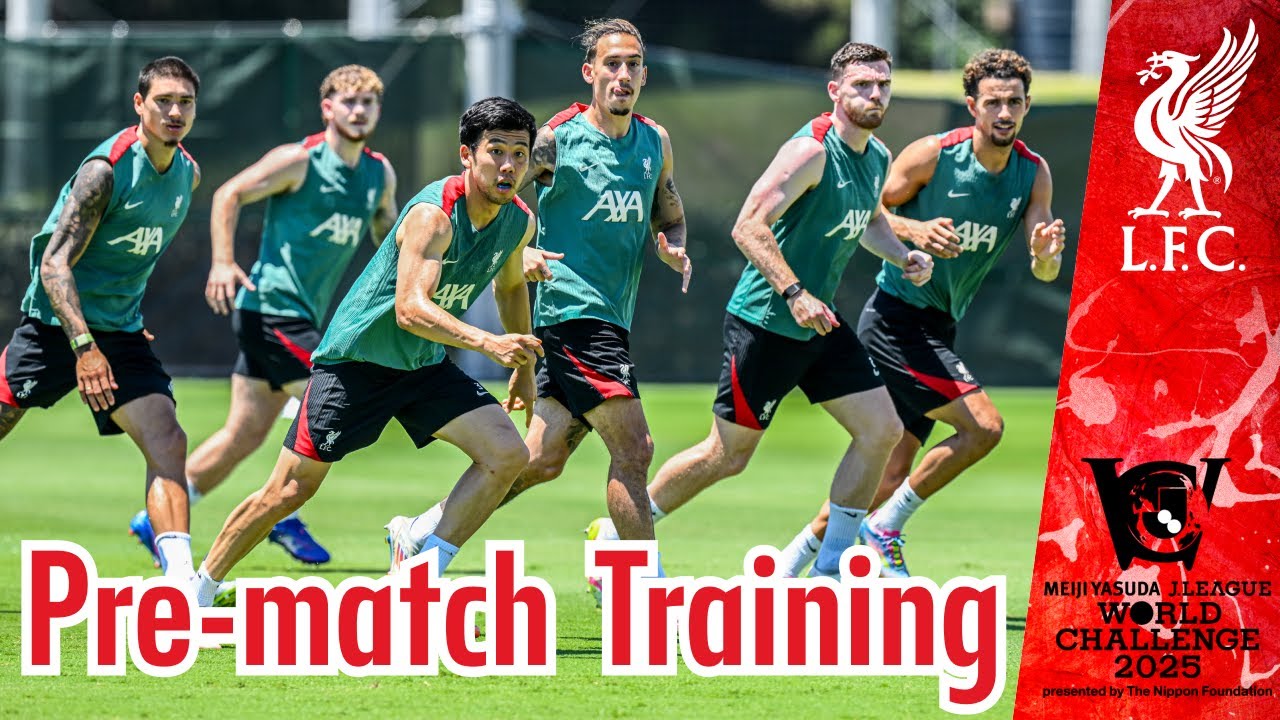Liverpool FC Pre-Match Training - YouTube