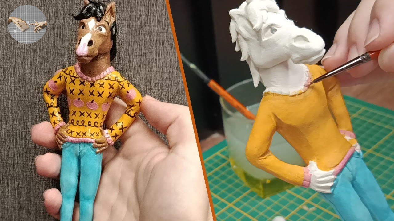 I made BOJACK HORSEMAN🐴 out of CLAY in his "Horsin' Around" look | Air ...