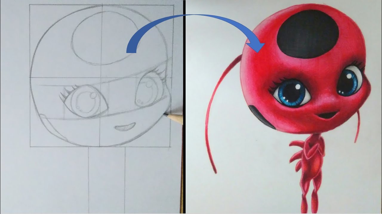 How to draw TIKKI step by step - Miraculous Ladybug - YouTube
