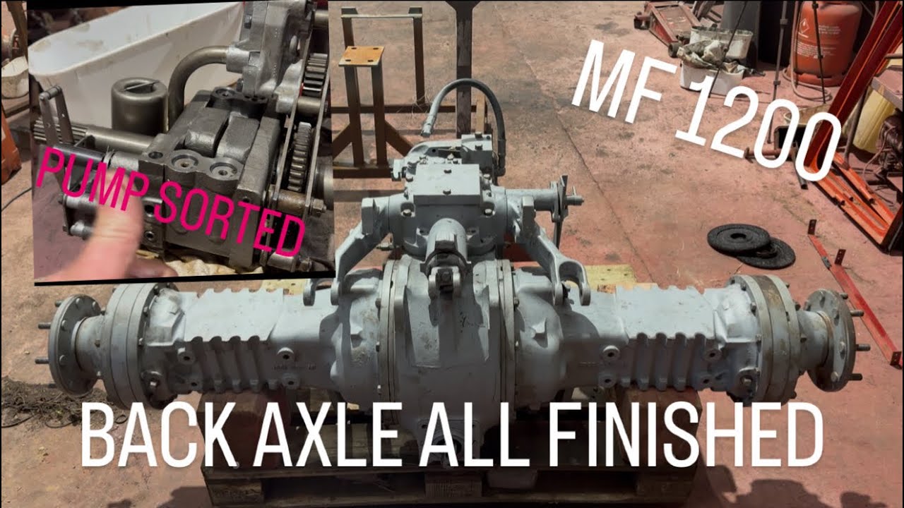 MF YOKE PUMP SORTED , & REAR AXLE FINISHED 👍MF 1200 - YouTube
