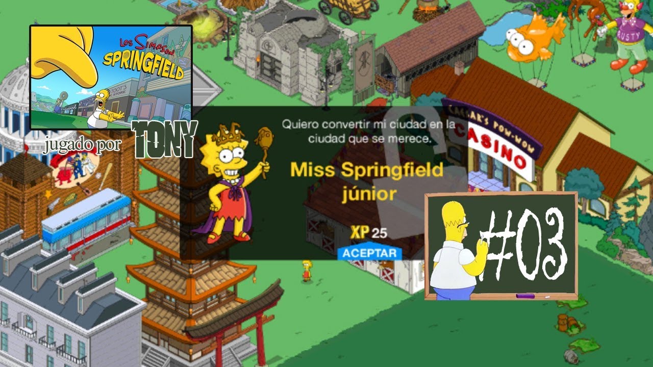 Los Simpson Springfield "Feria del condado, Cap. 3 - Miss Springfield ...