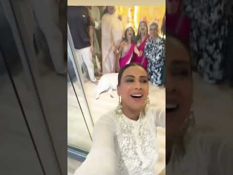 Nia Sharma with Ravi Dubey and Sargun Mehta on the Ganesh chaturthi celebration 🎉🎈 #niasharma #ravi