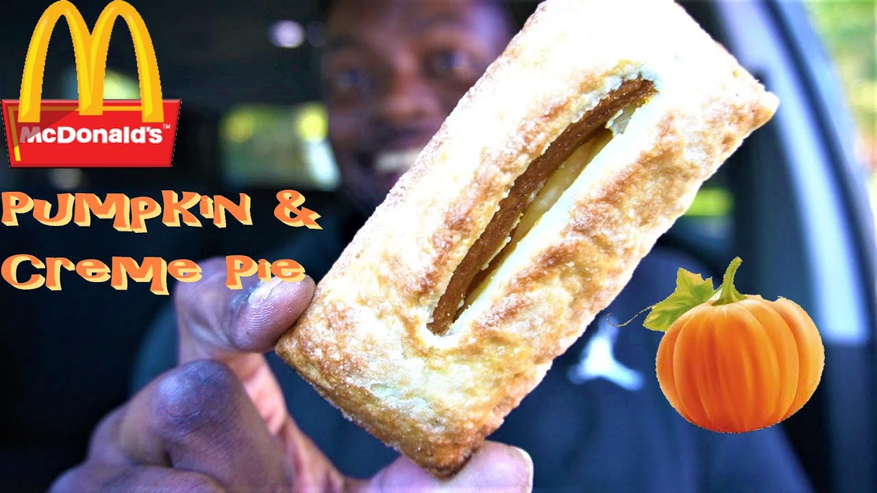 McDonald's® McCafe® PUMPKIN & CREME PIE Review! 🤡🎃🥧 - YouTube