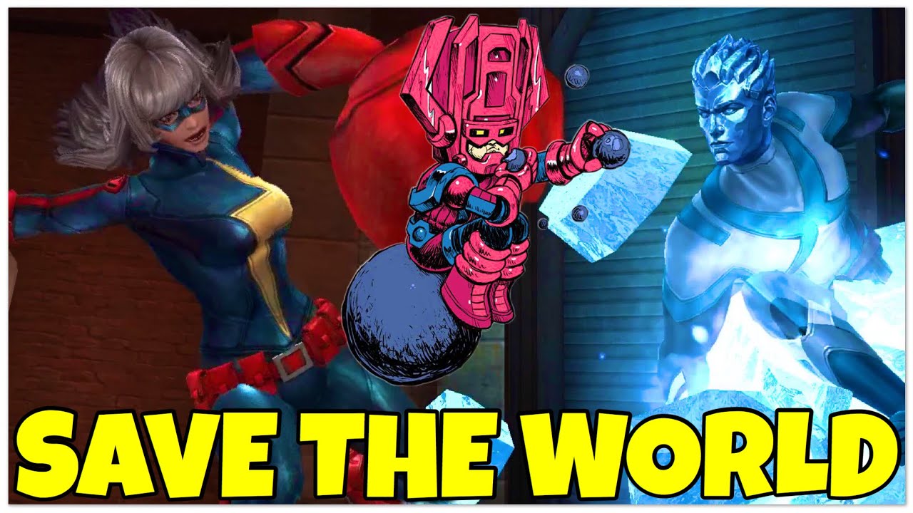 ICEMAN & KAMALA DESTROYS GALACTUS W/ THIER NEW UNIFORMS!! | Marvel ...