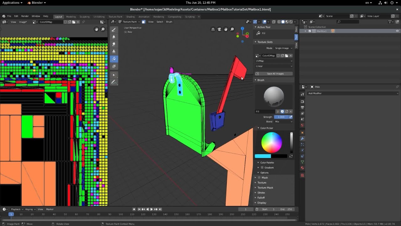 ArmorPaint Tutorial Part 1: Create Color ID map and export - YouTube
