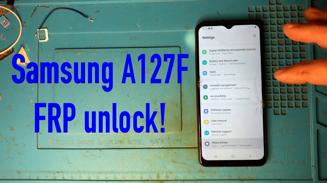 Samsung A127F FRP unlock - YouTube