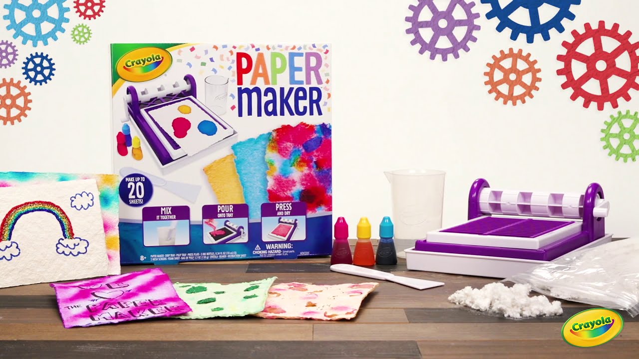 Crayola Paper Maker, How to Make Paper || Crayola Product Demo - YouTube