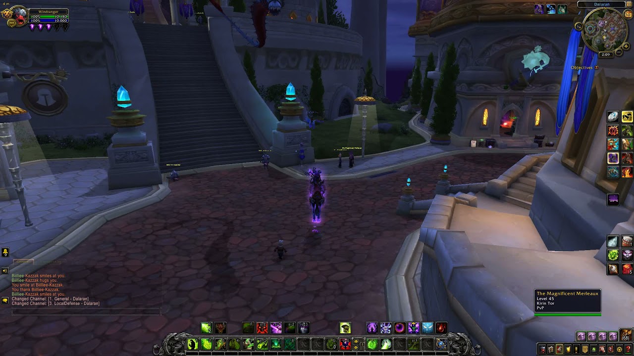 Warlock Order Hall Entrance (Portal) location in WOW - YouTube
