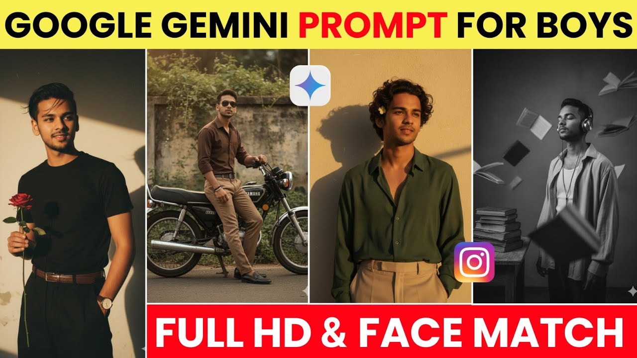 Google Gemini Retro Prompt For Boys | Google Gemini Photo Editing Boy ...