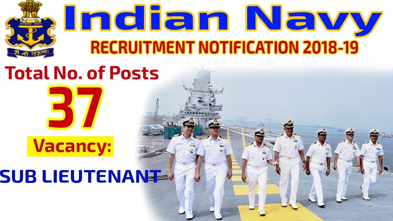 Indian Navy Recruitment 2018||logistics, IT, Law||Online Apply - YouTube