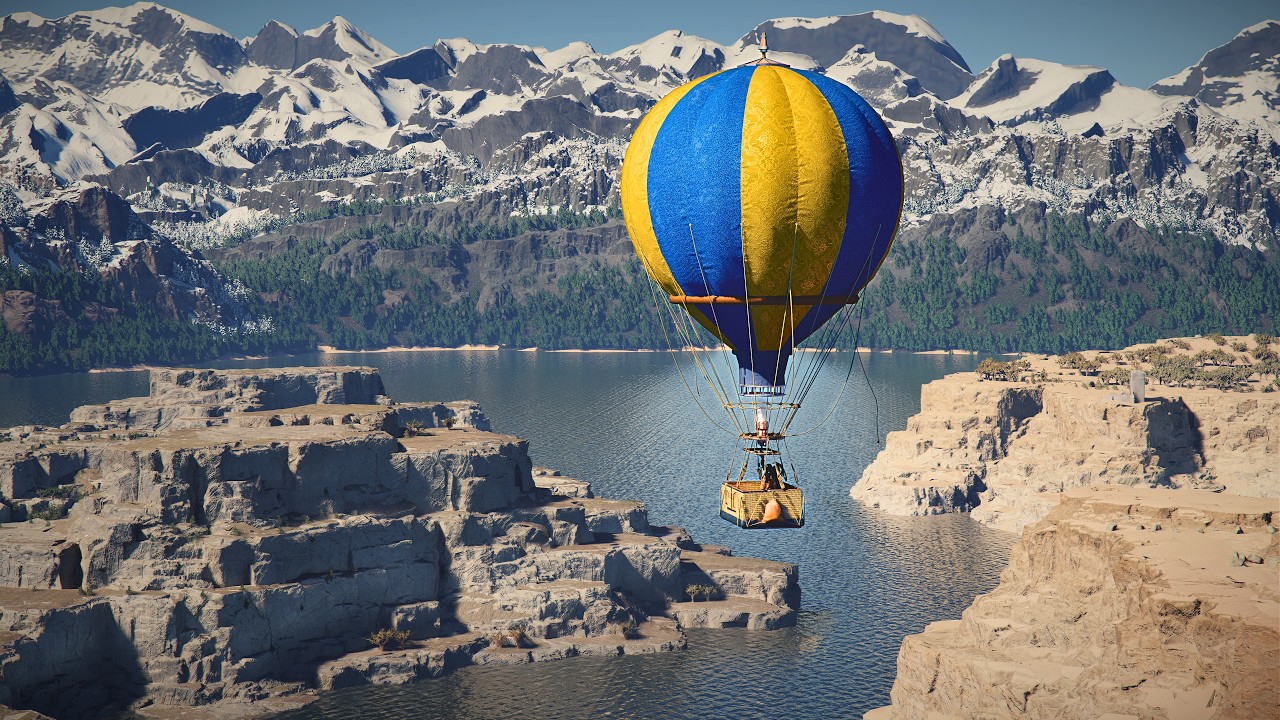 Crimson Desert | Breathtaking Landscapes & Relaxing Music | Hot Air ...