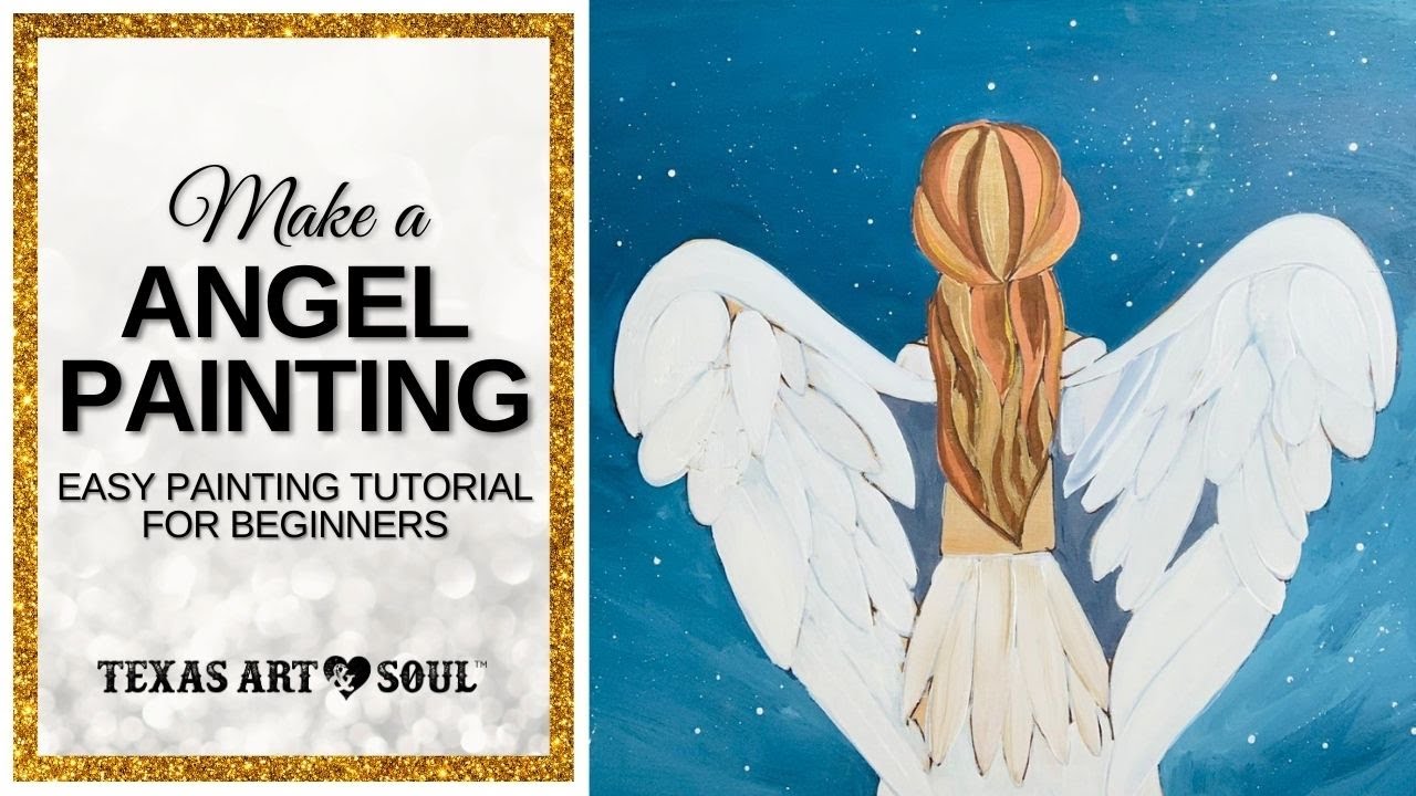 Angel Painting Tutorial | Beginner Painting - YouTube