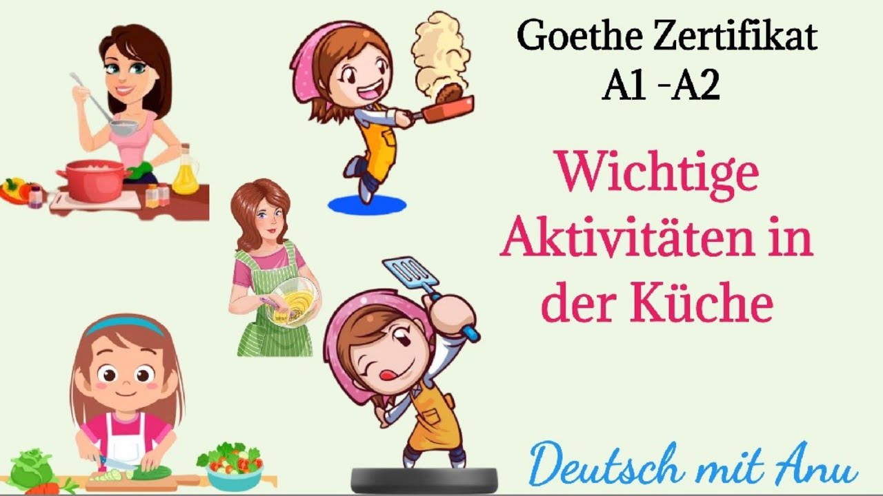Wichtige Aktivitäten in der Küche mit Beispielen || Important Verben ...