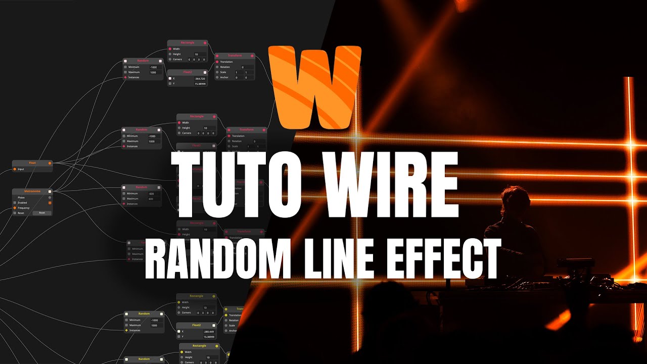 Wire Effect - Random Line - Generative Art VJs - YouTube