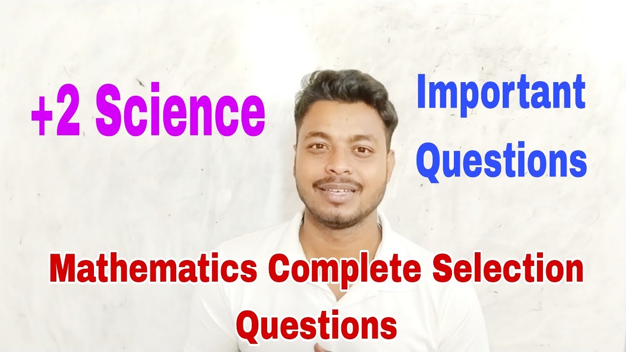 Mathematics complete Selection Questions For CHSE Exam #mathematics # ...