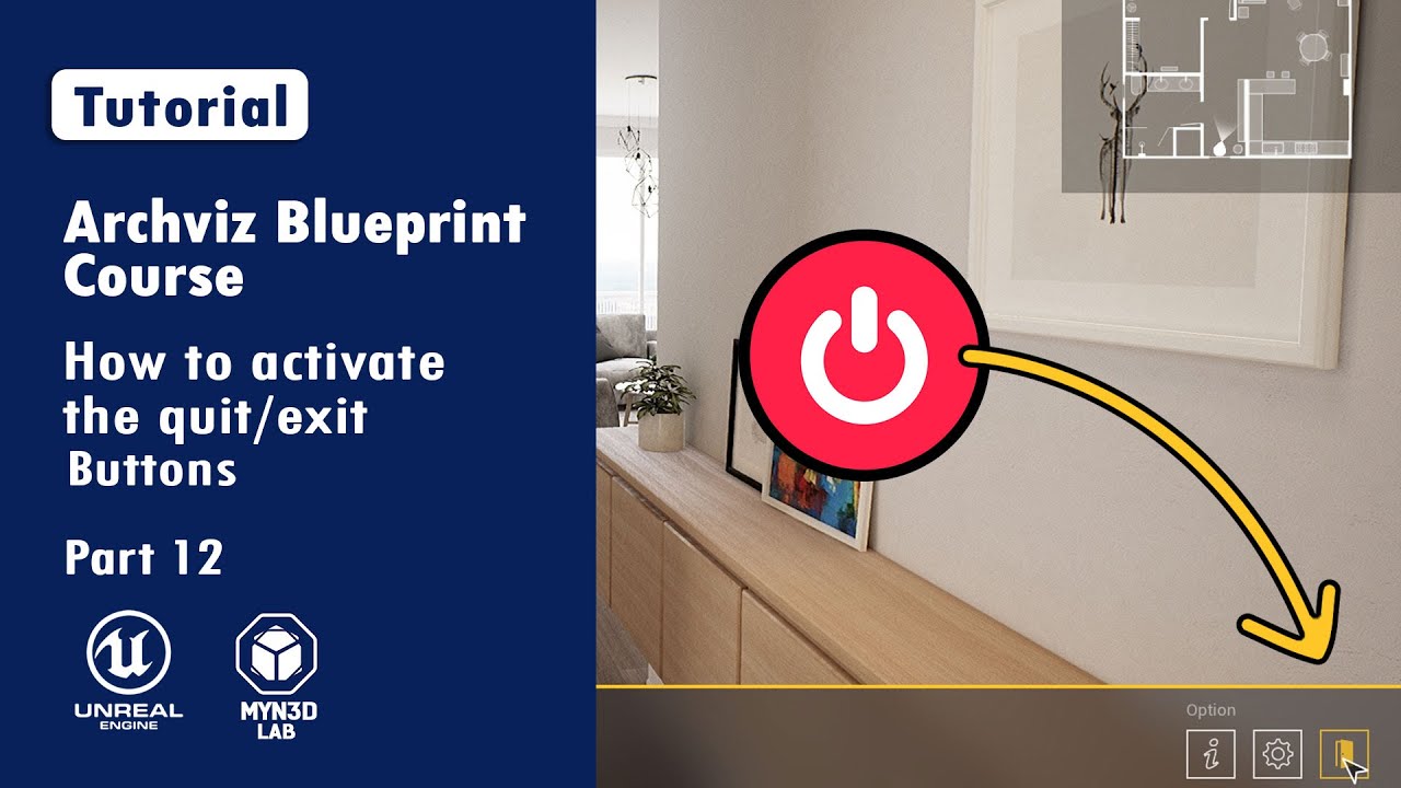 Archviz Blueprint Creation With UE5 | How to activate Quit/Exit Button ...