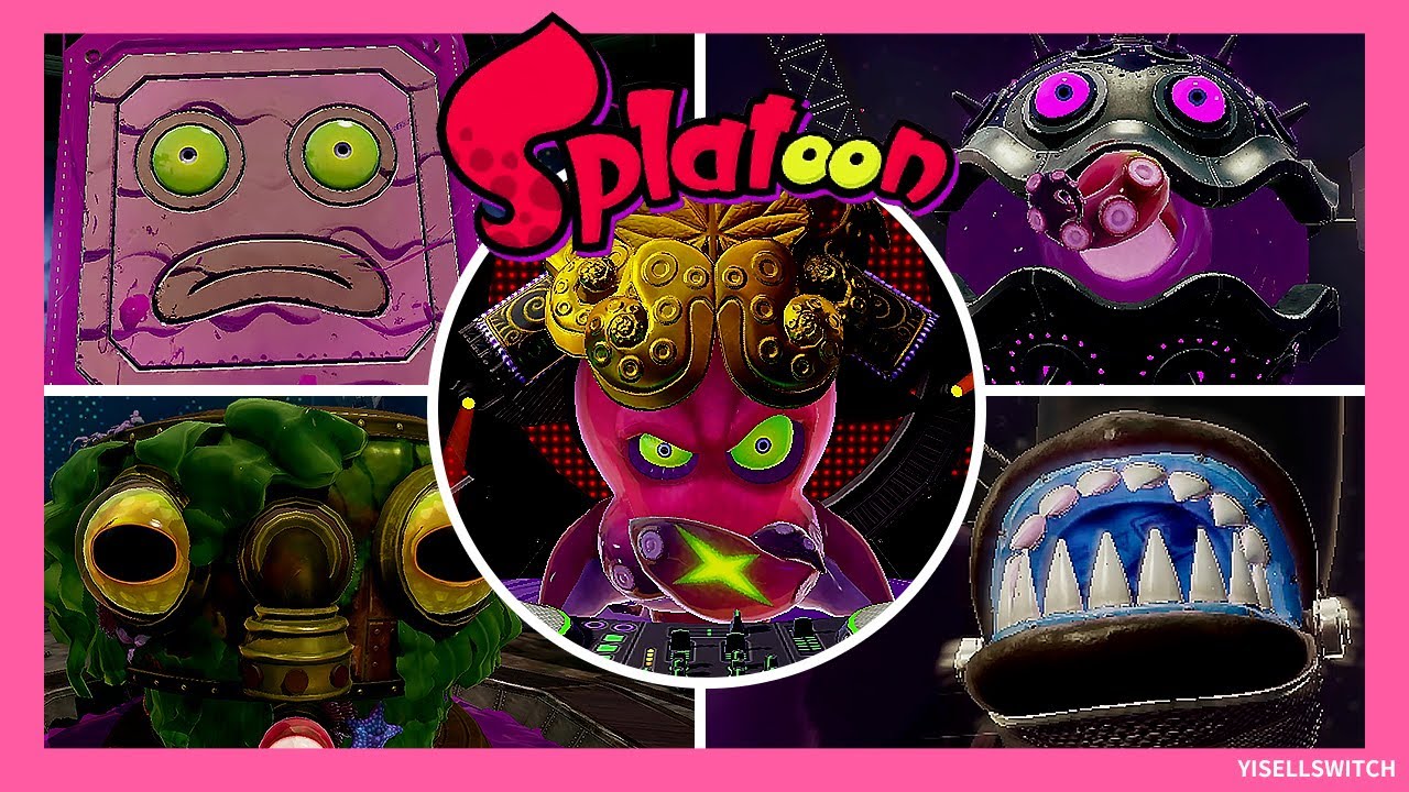 【Splatoon】1代英雄模式全boss戰 ALL BOSS - YouTube