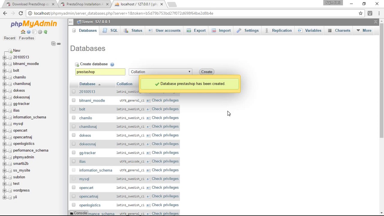 How to Install PrestaShop using Xampp - YouTube