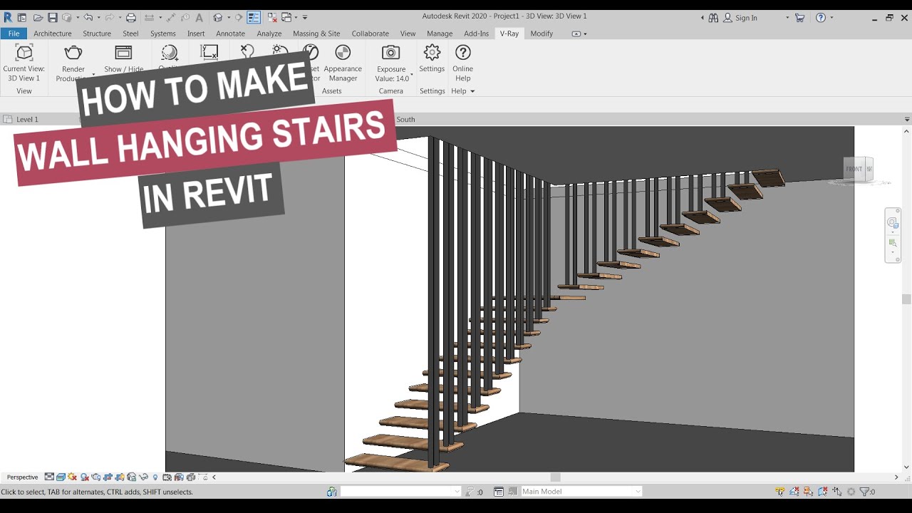 How To Make Wall Hanging Stairs In Revit Tutorial You