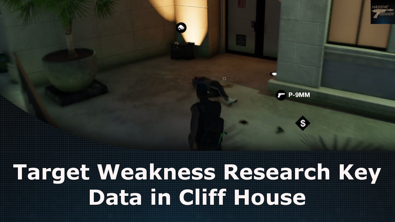 Watch Dogs 2 Target Weakness Research Key Data in Cliff House - YouTube