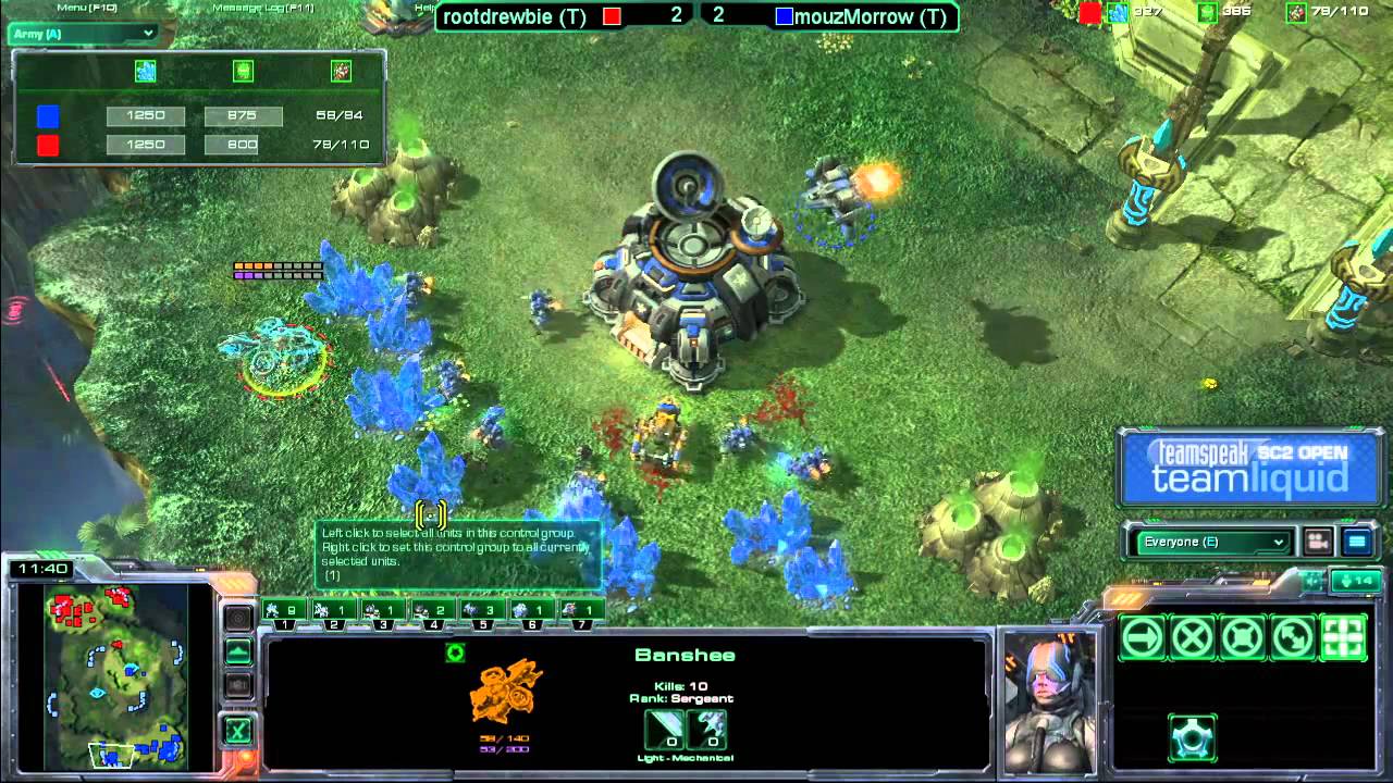TeamSpeak TL SC2 Open #7 Final - mouzMorroW (T) vs Root.Drewbie (T) G5 ...