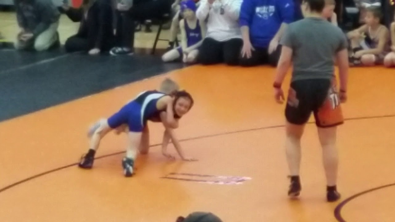 Riley wrestling match 1 part 2 - YouTube