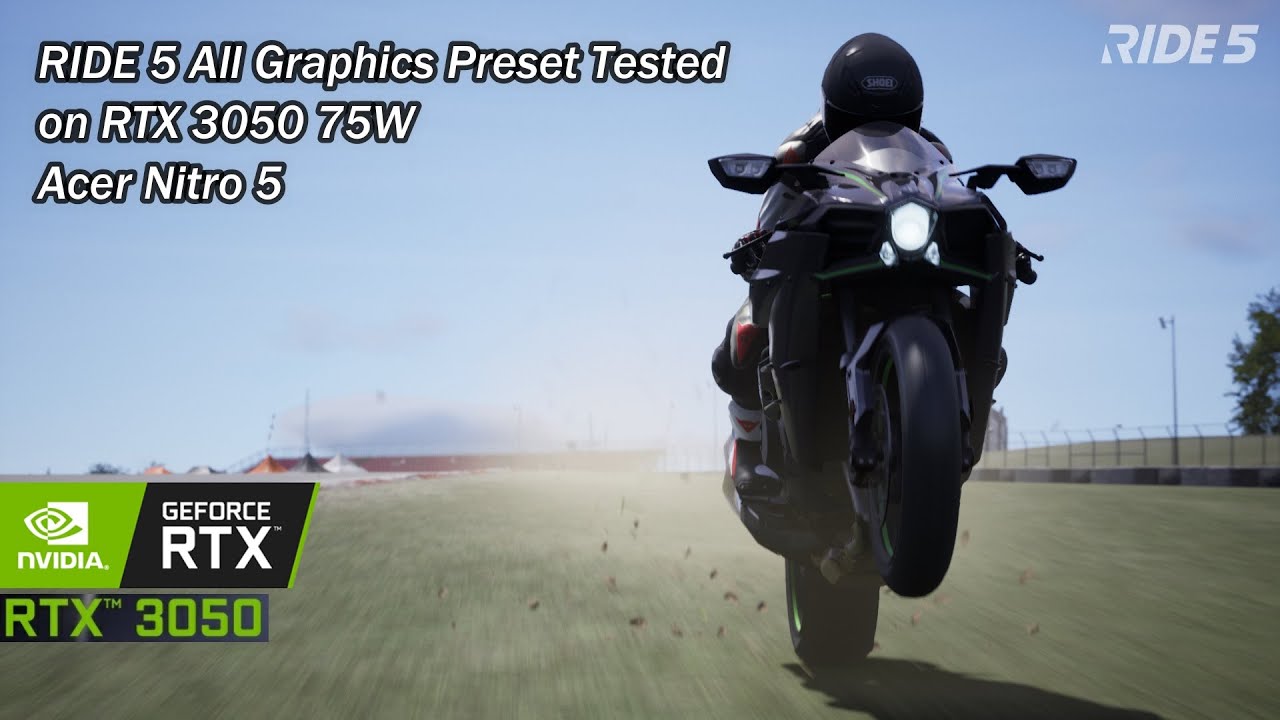 Ride 5 All Graphics Preset Tested on RTX 3050 75W | Intel i5 11400H ...