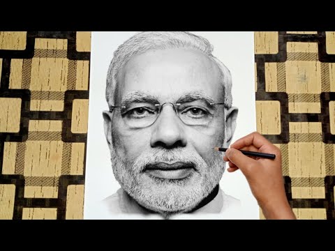 @NarendraModi ji Drawing 😍 | Our Honourable prime minister 🇮🇳 - YouTube