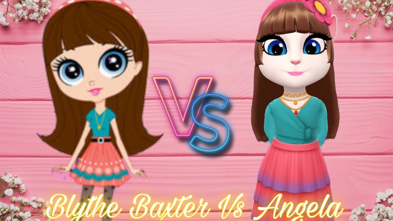 Blythe Baxter Vs Angela Makeover By My Talking Angela 2 Cosplay - YouTube
