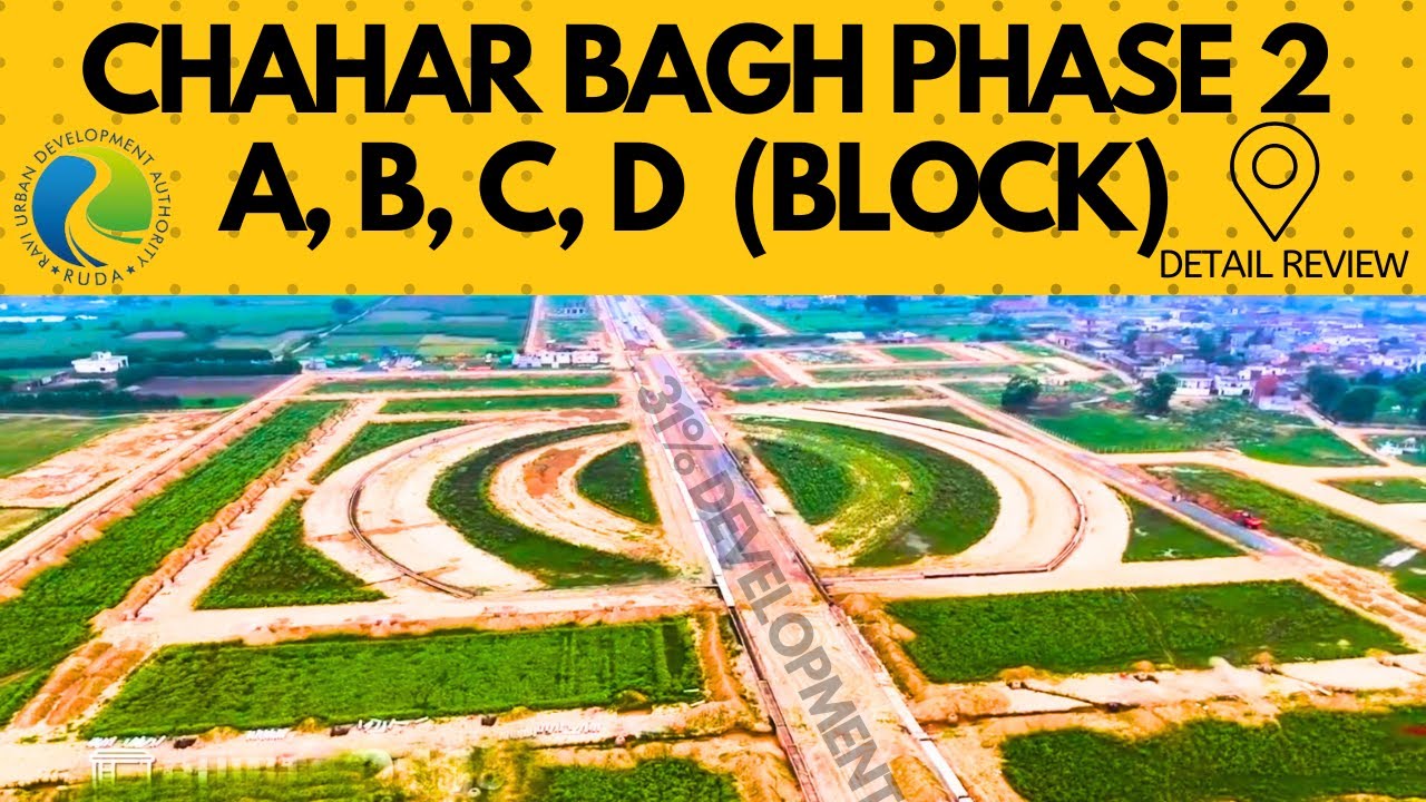 Chahar Bagh Phase 2 RUDA | Full Block Review A–D | Latest Development ...