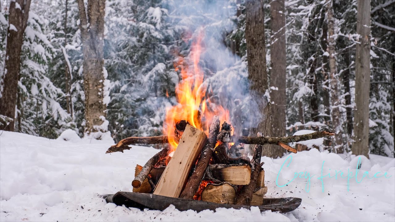 The Most Magical Winter Campfire Experience - YouTube