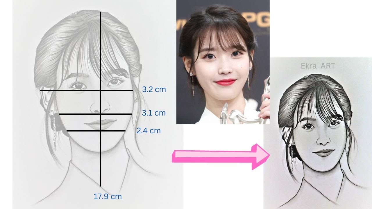 How to draw IU Lee Ji-Eun / IU drawing step by step | Pencil sketch for ...