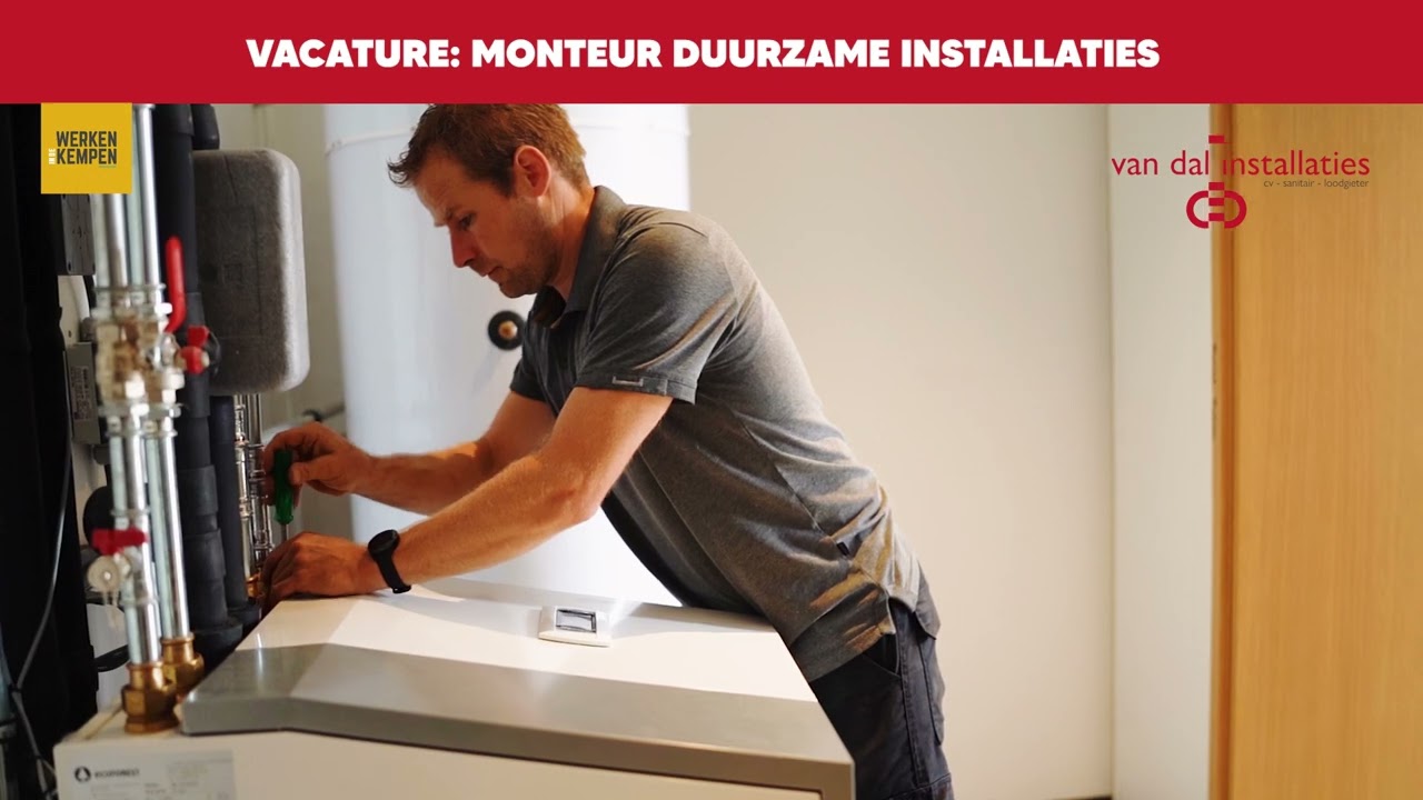 Werken bij Van Dal Installaties - Monteur Duurzame Installaties - YouTube