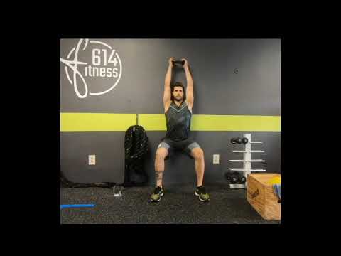 Wall Sit Front Shoulder Raise - YouTube