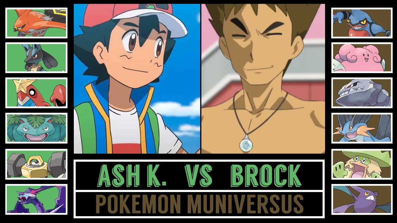 MASTER ASH vs MASTER BROCK | Pokémon Battle | #muniVERSUS - YouTube