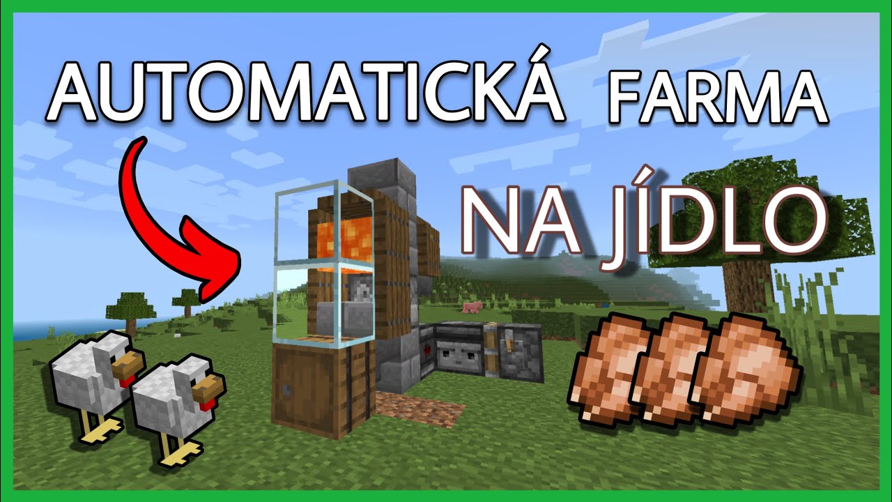 1 19 AutomatickÁ Farma Na JÍdlo 🐓 Tutoriál Pro Minecraft Bedrock Cz