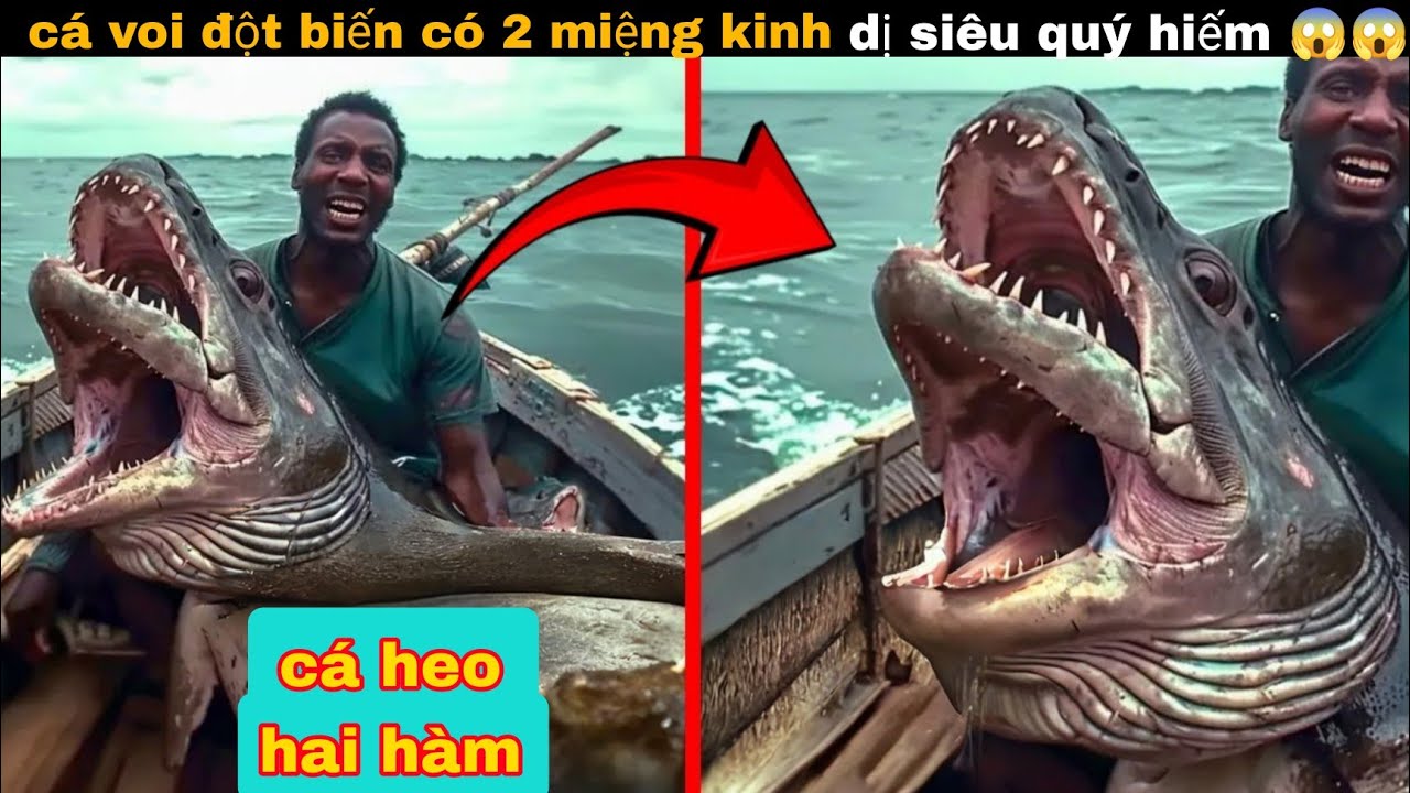 Những lần Bắt Được "Cá heo Hai Hàm" Kì Dị Của Anh Bảy || review giải ...