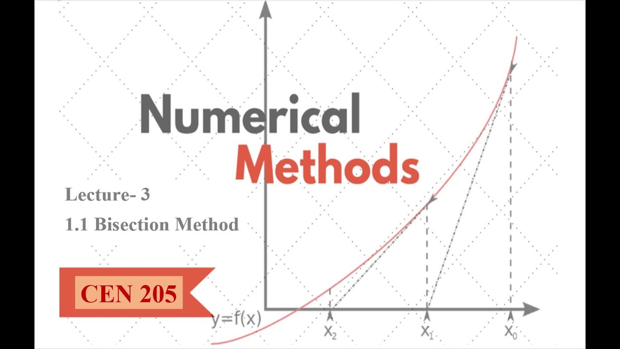 CEN 205 Lecture 3 Chapter 1 Roots of equation (Bisection Method) - YouTube