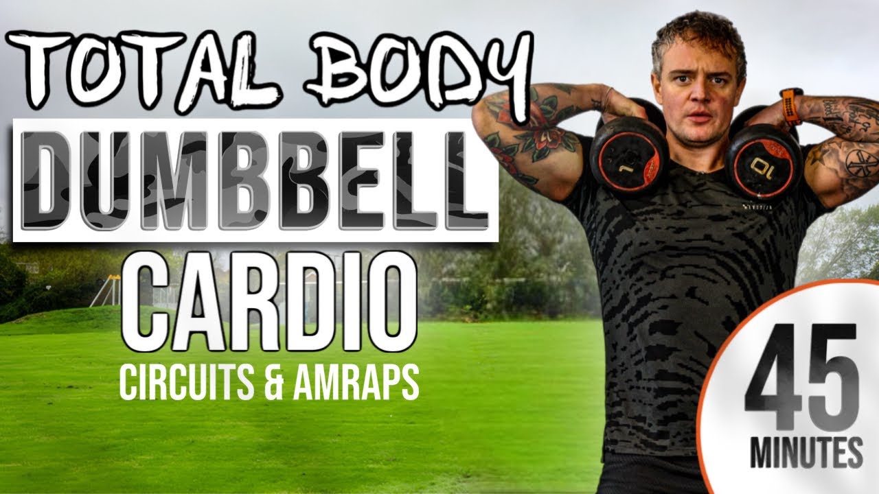 INTENSE🔥45 Min Total Body Dumbbell AMRAP Workout & Circuits (Home ...