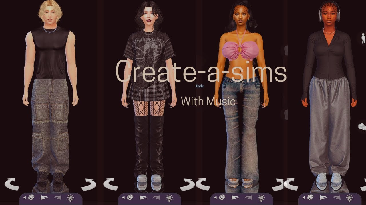 SIMS 4 CAS WITH MUSIC🤎 - YouTube