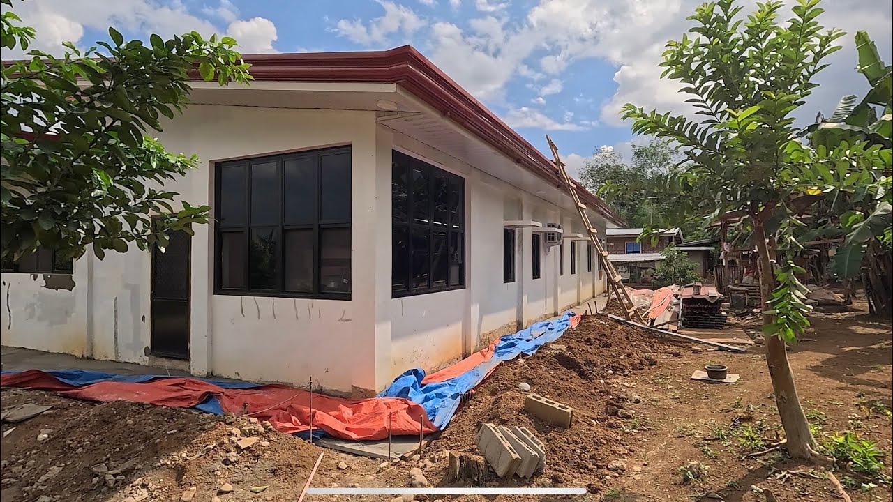 Na semento na ang gilid ng bahay namin - YouTube