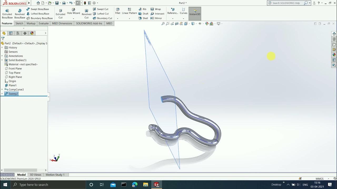 Curve through XYZ Points , Composite curve and curve in 3D Sketch in solidworks . - YouTube