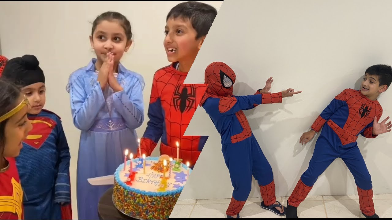 Superheroes celebrating birthday party | Happy Birthday Song 2020 - YouTube