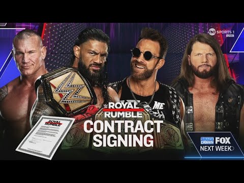 Undisputed WWE Universal Championship Fatal 4-Way - Contract Signing (2 ...
