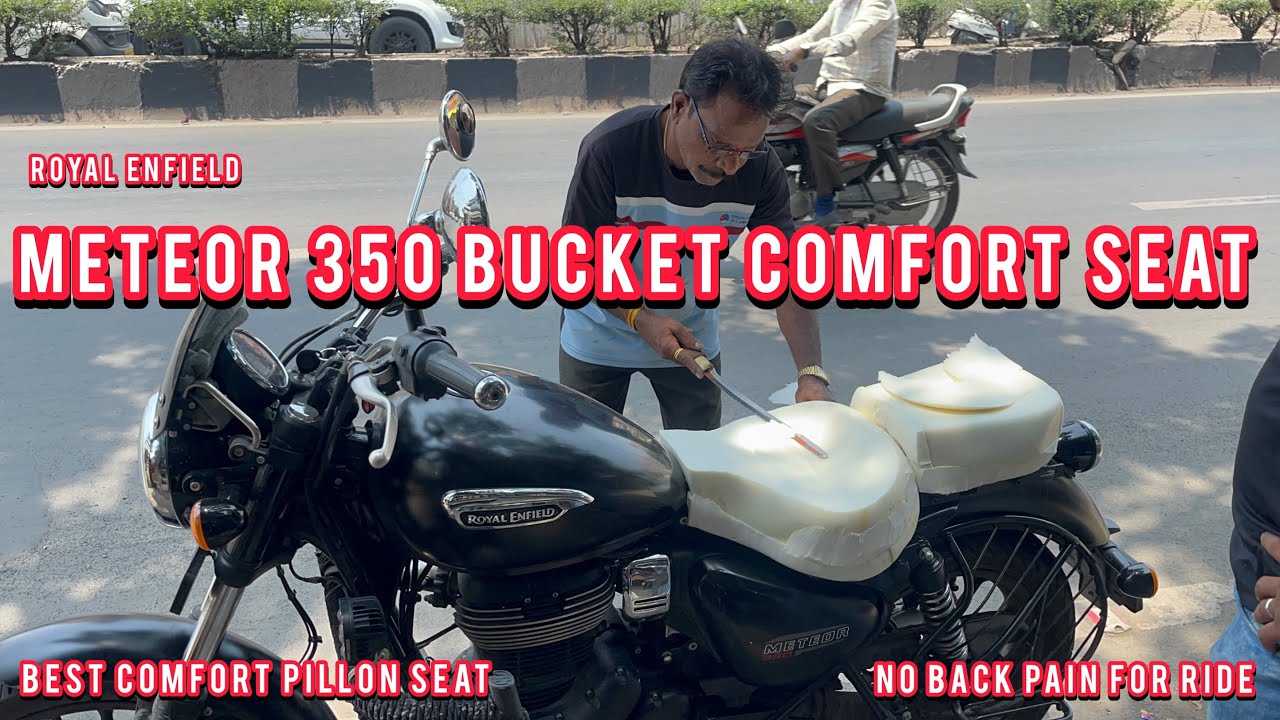 RE Meteor 350 comfort seat Modification best pillon seat ...