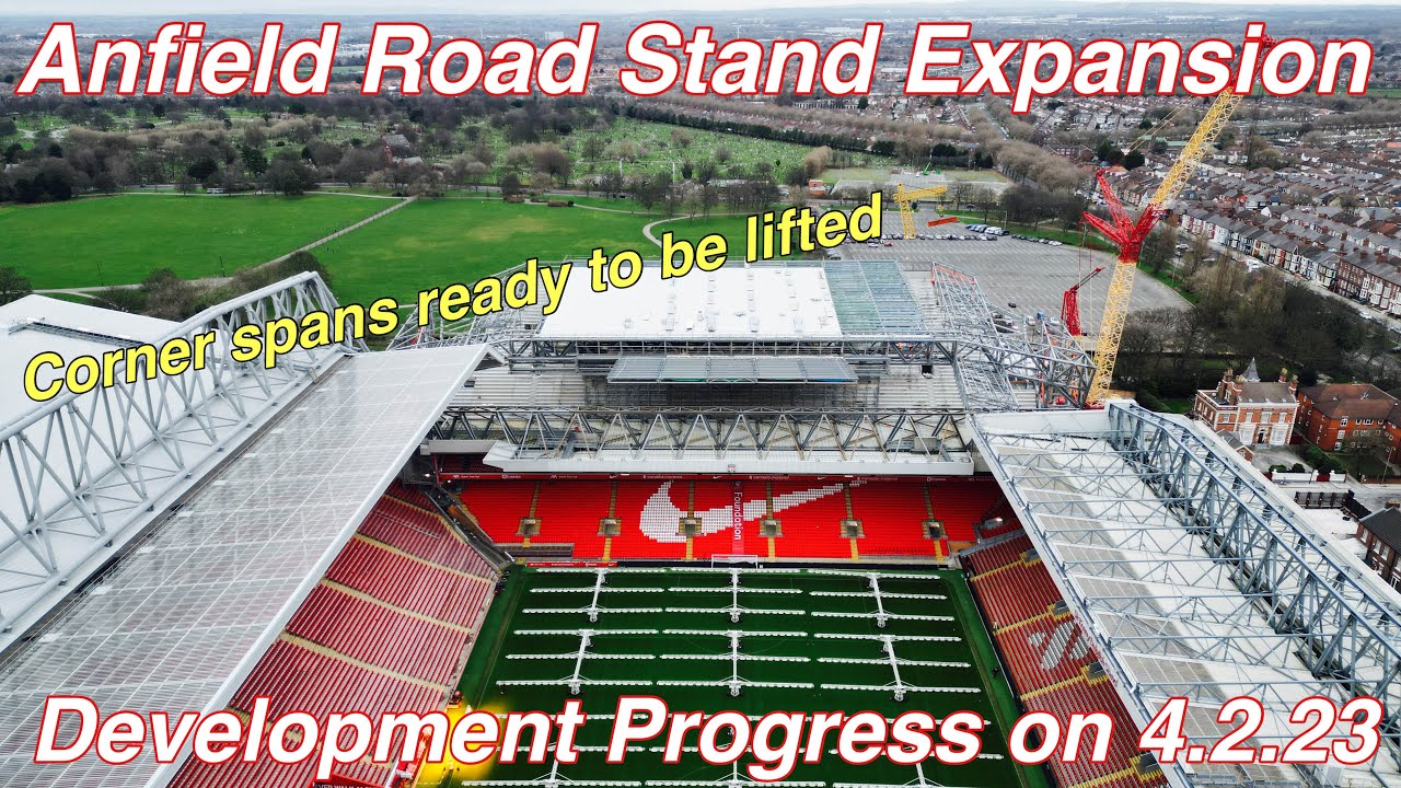 Anfield Road Stand Expansion Update 68 (4.2.23). - YouTube