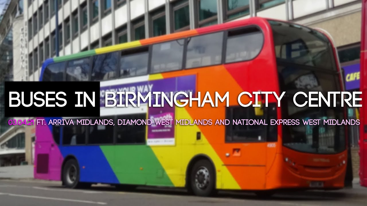 Buses in Birmingham City Centre - 03/04/2021 [E21] - YouTube