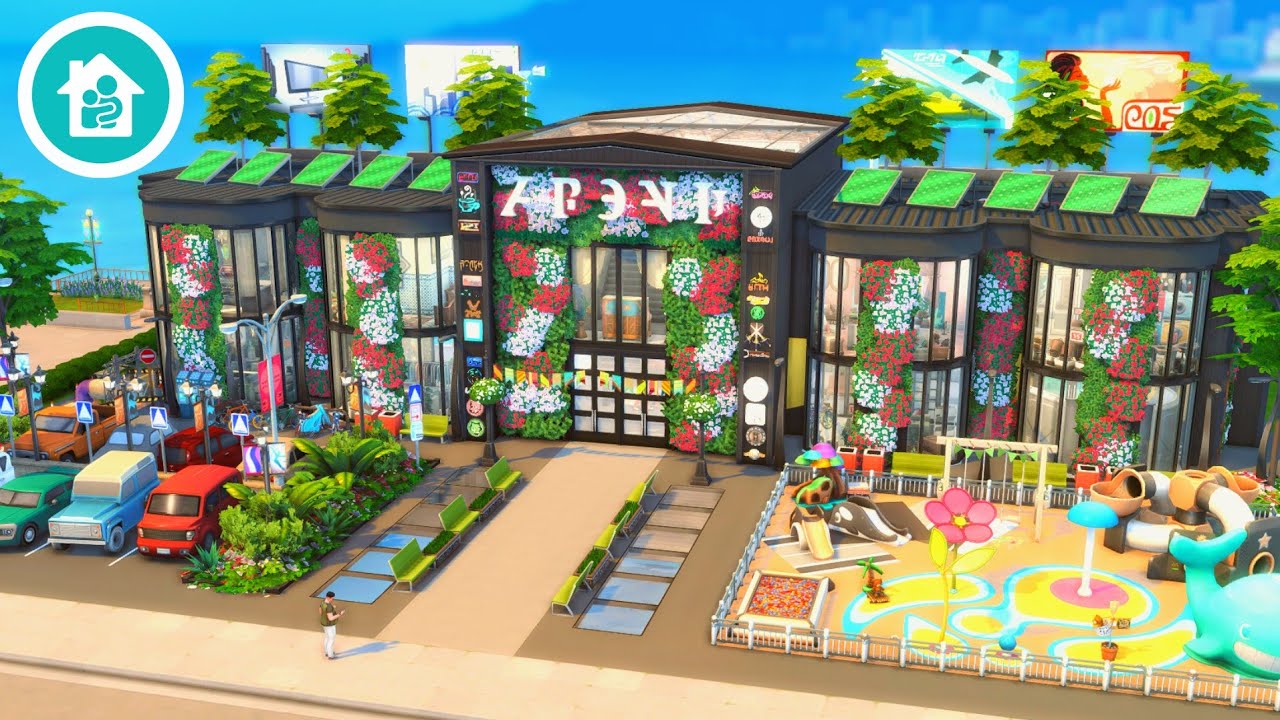I MADE A FAMILY MALL FOR SAN SEQUOIA | The Sims 4 Growing Together ...