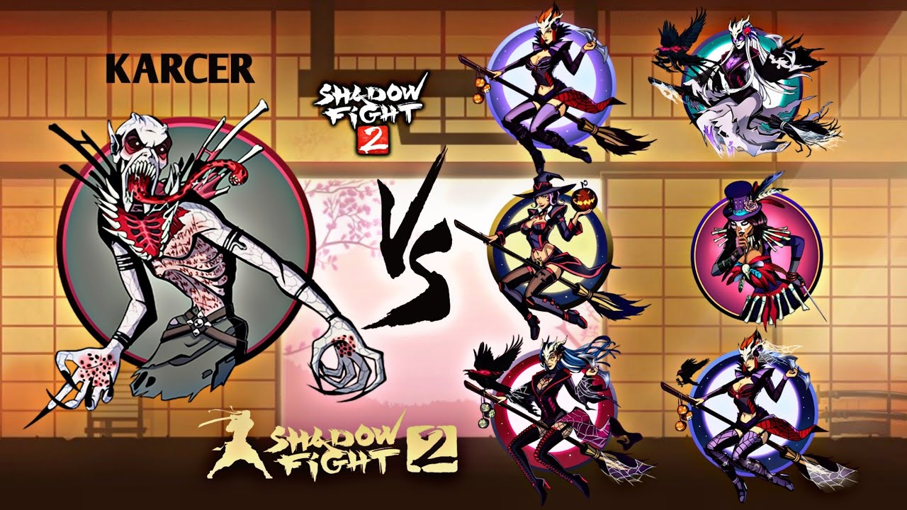Shadow Fight 2 | Karcer vs Halloween Bosses - YouTube